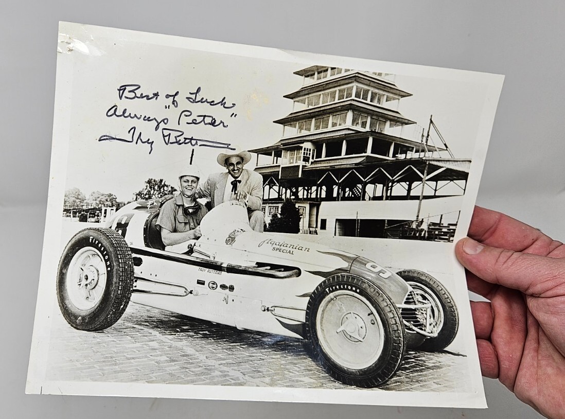 Troy Ruttman Hand Signed Autographed Photo 1952 Indy 500 Winner ...