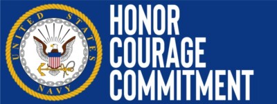 3x8 inch Honor Courage Commitment Bumper Sticker (naval vinyl decal logo seal) | eBay