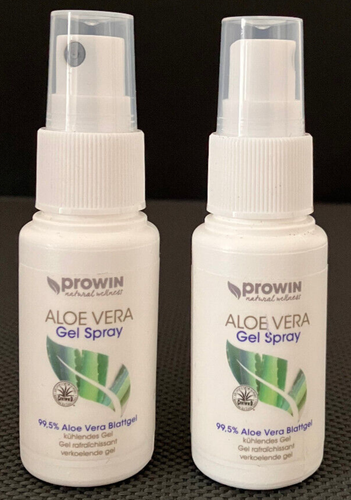 proWIN Aloe Vera Gel Spray 30ml 99,5% Aloe Vera -- NEU -- Doppelpack ...