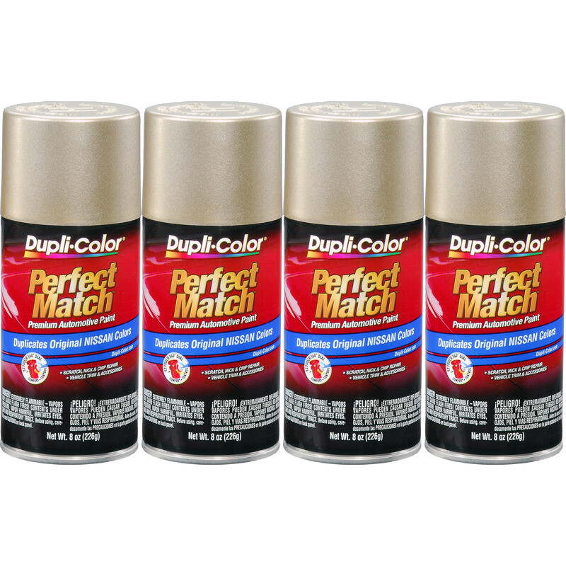 Duplicolor BNS0594 (4-Pack), Aerosol Paint for Nissan CG2, Pebble Beige ...