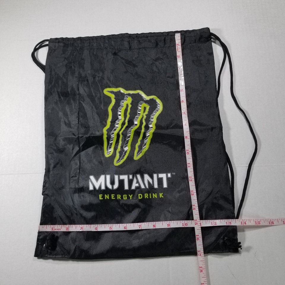 Monster Energy Drink Cinch Drawstring Backpack Bag Carry-on Athletic ...