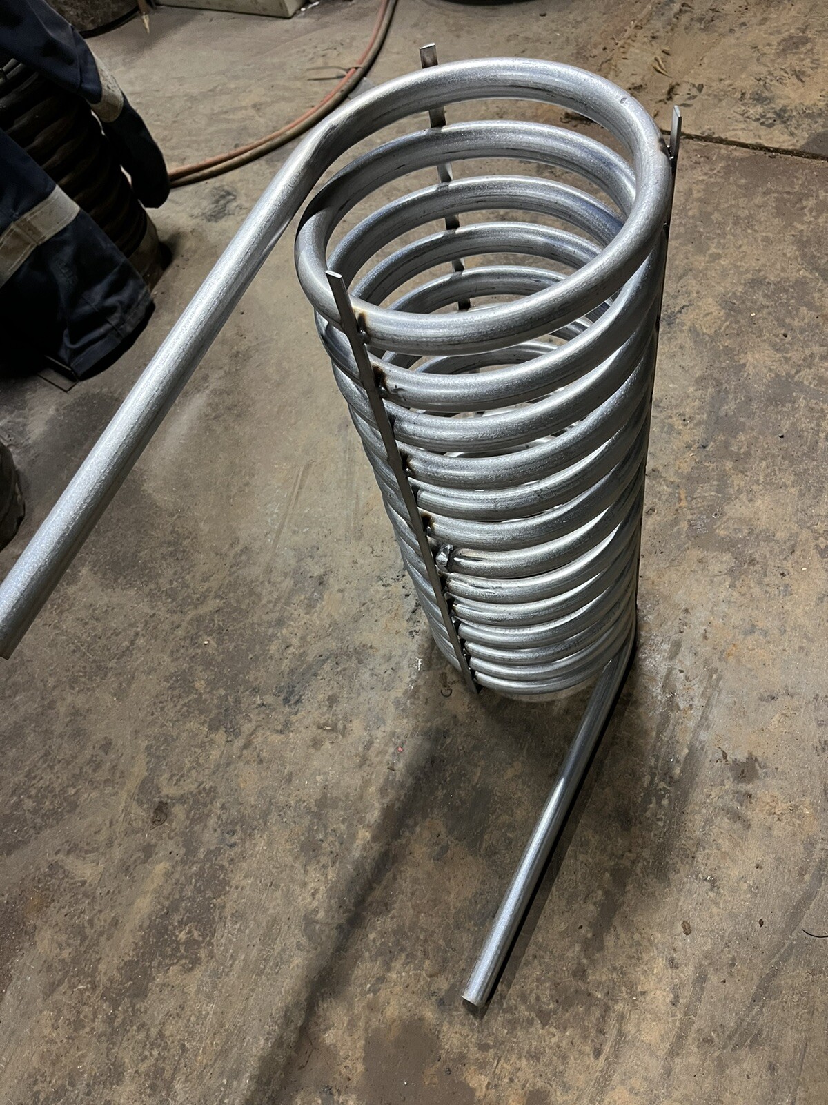 STAINLESS STEEL HOT TUB/SWIMMING POOL WOOD BURNING COIL | eBay UK