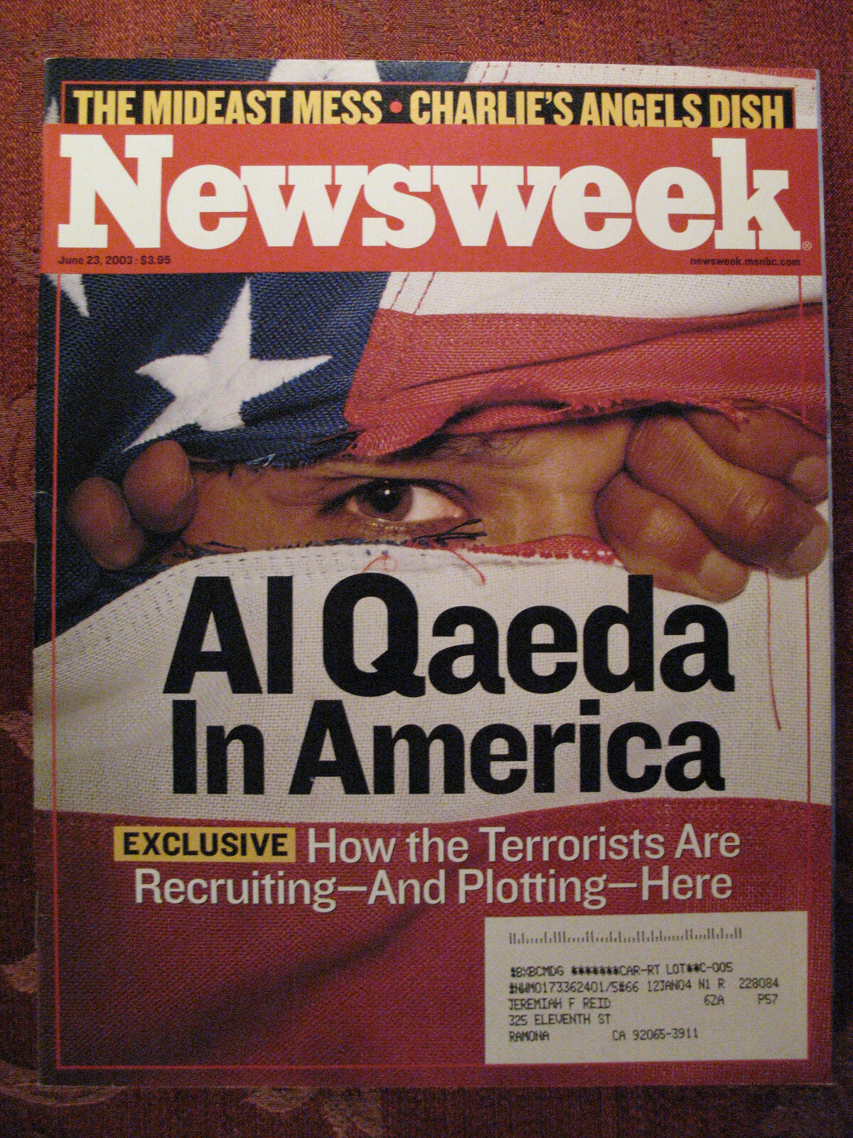 NEWSWEEK June 23 2003 Al Quaeda in America Charlie's Angels | eBay
