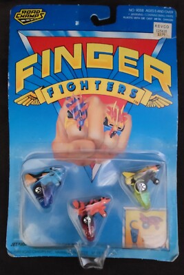 1989 Vintage Road Champs Mini Monster Wheels Finger Fighters Jet ...