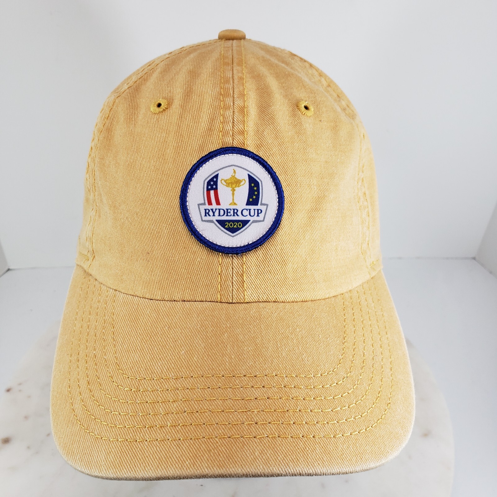 Ryder Cup Hat Round Patch Cap Yellow Cotton Imperial Strapback Small ...