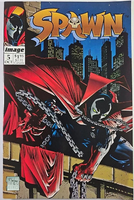 Spawn Comic 5 First Print 1993 Todd McFarlane Terry Fitzgerald Oliff ...