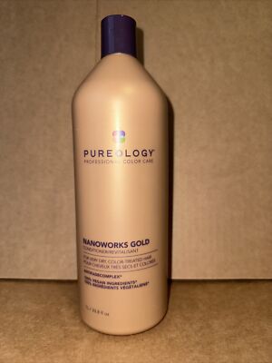 PUREOLOGY Nano Works GOLD Conditioner Liter 33.8oz- SEALED!! | eBay