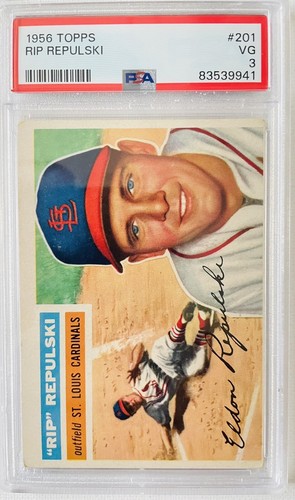 1956 Topps Rip Repulski #201 PSA 3 VG St. Louis Cardinals | eBay