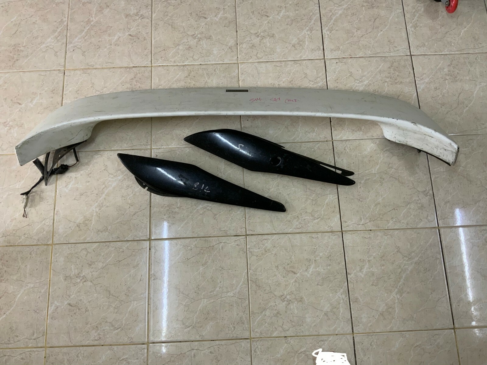 Nissan Silvia S14 240SX JDM OEM Navan 3 Piece Rear Spoiler (Used) | eBay