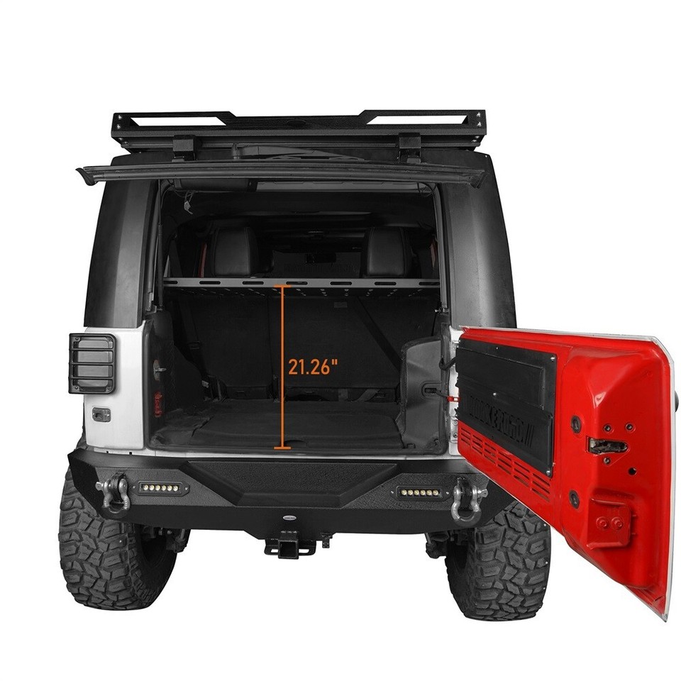 Rear Interior Rack Luggage Storage Cargo Carrier For Jeep Wrangler JK ...