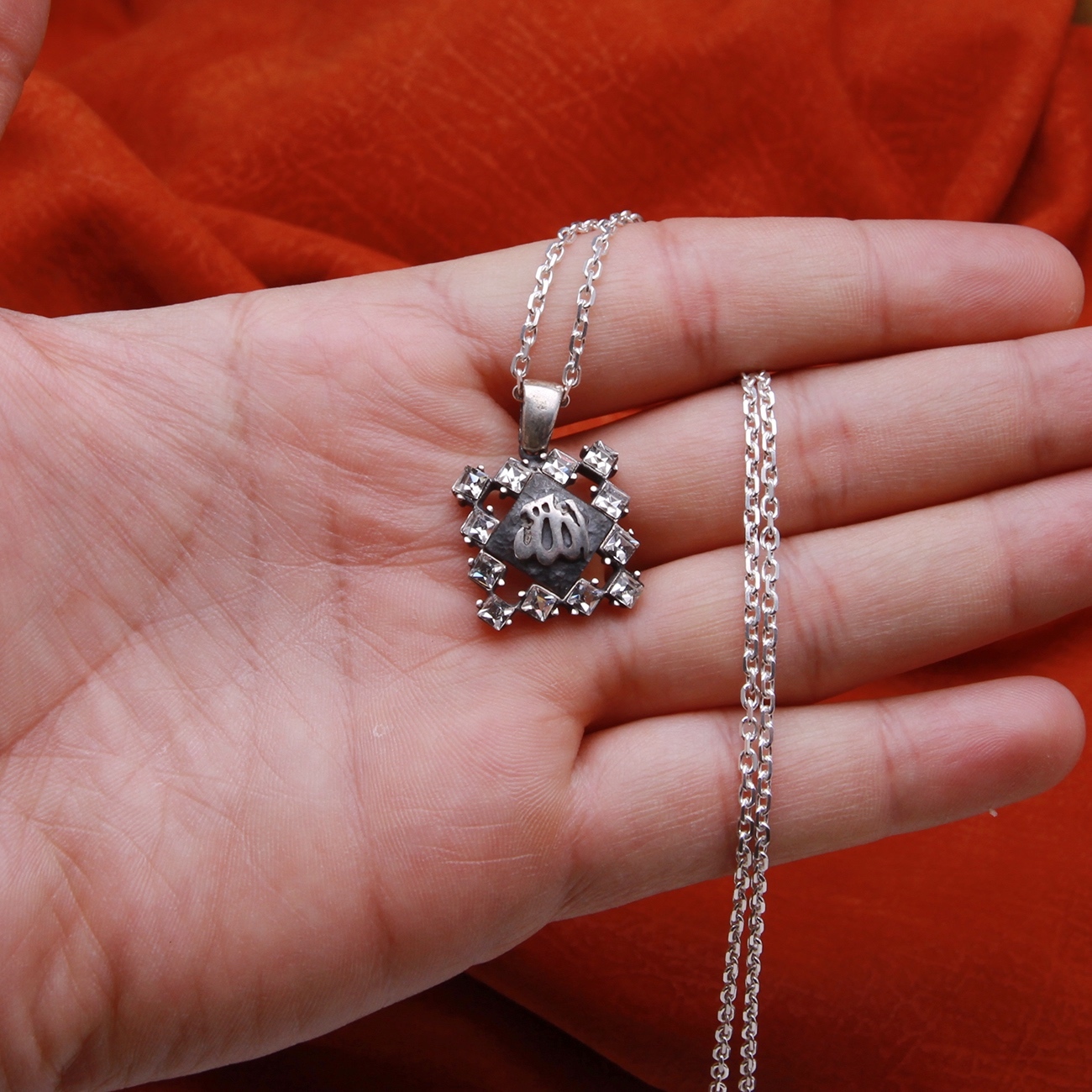 Sterling Silver 925 Allah Necklace Islamic Arabic God Islam Muslim ...