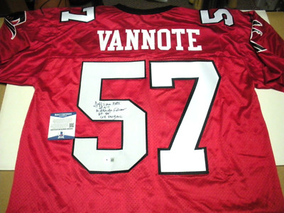 JEFF VAN NOTE ATLANTA FALCONS! BECKETT/COA SIGNED OFFICIAL LICENSED ...