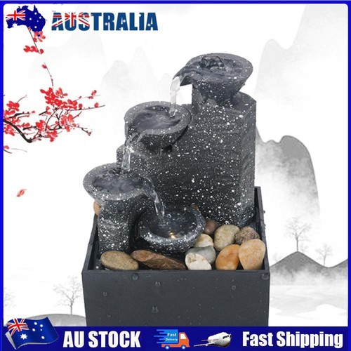 AU Water Fountain Desktop Ornaments Flowing Waterfall Gather Luck Feng ...