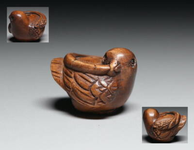 Netsuke - Birds Signed