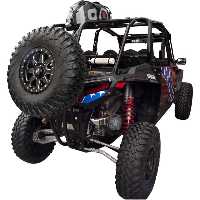 Tusk UTV Rear Bumper Cargo Rack and Spare Tire Carrier 134-914-0016 for ...