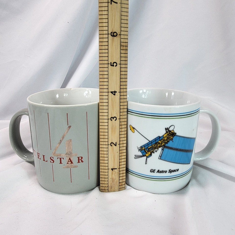 GE Astro Space AT&T Satellite 8oz Mug Cup Telstar 4 Space Age ...