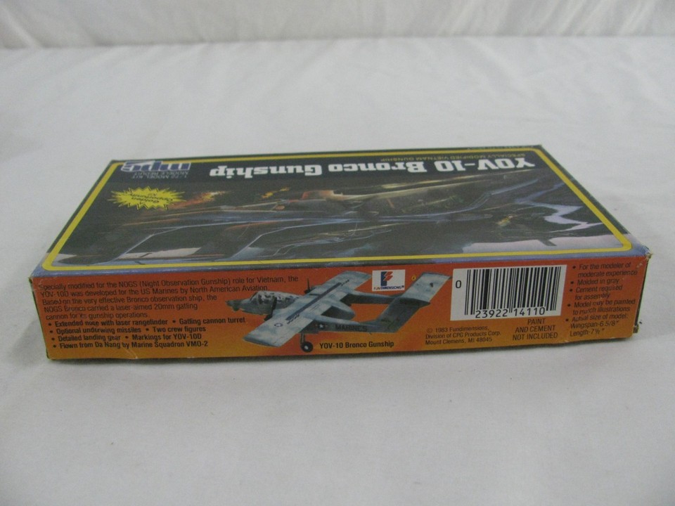 1984 MPC 1/72 North American Rockwell OV-10 Bronco Model Airplane Kit # ...