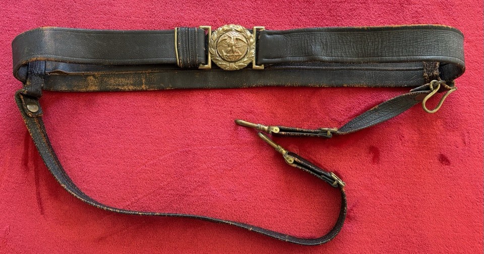 RARE UNITED STATES REVENUE CUTTER 13 STAR & EAGLE BELT BUCKLE - BELT ...