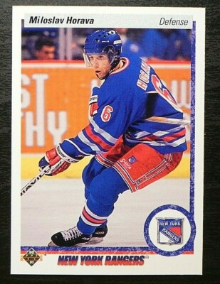 1990-91 90/91 Upper Deck ROOKIE #13 Miloslav Horava New York Rangers RC ...