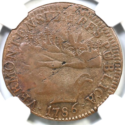 1786 RR-7 R-3 NGC VF 35 VERMONTENSIUM Vermont Colonial Copper Coin | eBay