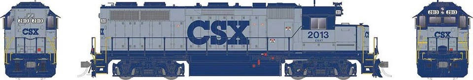 Rapido ~ HO Scale ~ EMD GP38 Low Nose ~ Standard DC ~ CSX #2046 ~ 38012 ...