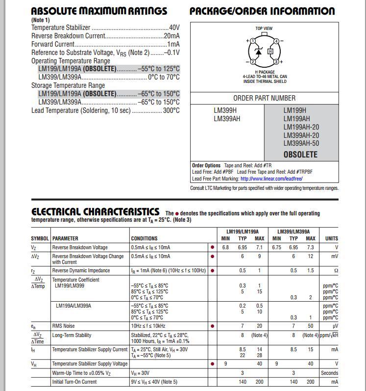 1x LM299AH Precision Reference LM299 | eBay