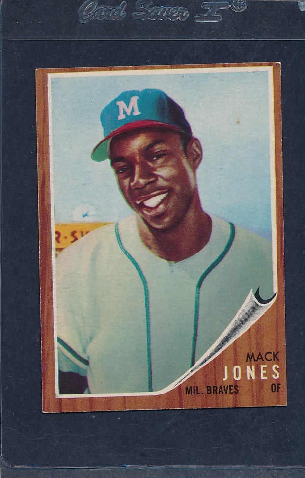 1962 Topps #186 Mack Jones Braves EX 62T186-52516-1 | eBay