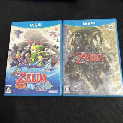 Zelda Twilight Princess HD & Wind Waker HD Wii U Japan NTSC 2 Games Set ...