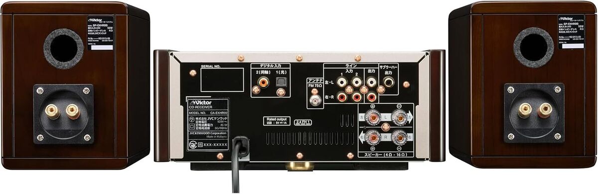 JVC Victor EX-HR99 Wood Cone Compact Component System AC JVC Victor EX-HR99 Wood Cone Compact Component System AC