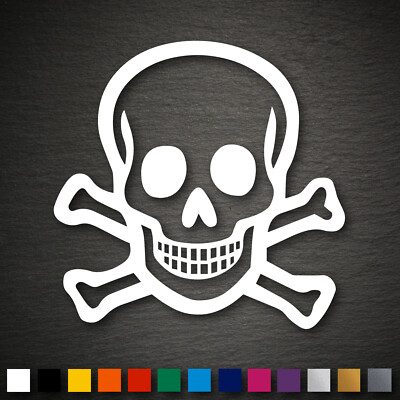 14266 Skull Aufkleber 95x94mm Death Tod Totenkopf Sticker Decal Auto ...