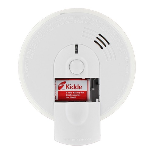 Kidde I4618AC Alarm Hardwire Smoke Detector with 9V Backup and Front ...