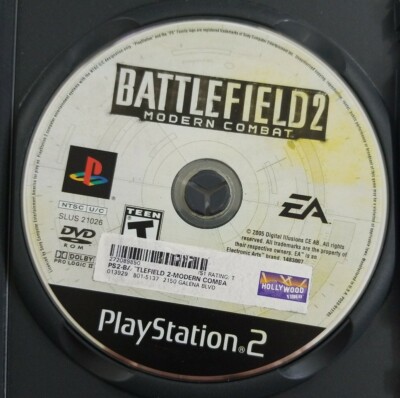 Battlefield 2 Modern Combat PS2 Game Playstation 2 Electronic Arts Disc ...