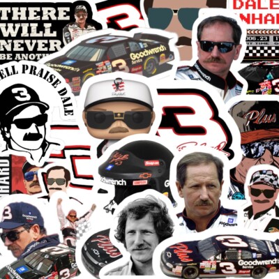 Dale Earnhardt NASCAR Stickers 40-Pack #3 Racing Decals Vintage Fan ...