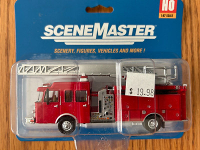 Walthers SceneMaster HO Scale Heavy Duty Fire Dept. Ladder Truck #949 ...