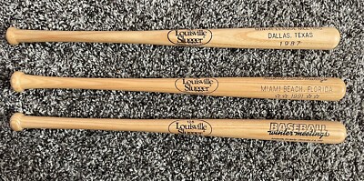 Baseball Bats Mini Bats 1987, 91-92 Winter League/Minor League Mini ...