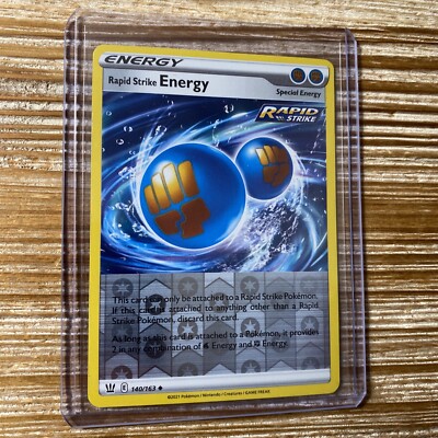 Pokemon Rapid Strike Energy 140/163 - Reverse Holo 2021 Battle Styles ...
