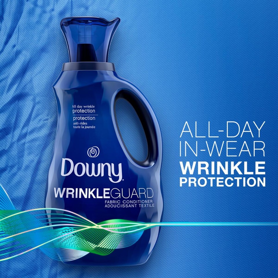 Downy WrinkleGuard Liquid Fabric Softener Pack of 2 48 Fl Oz Anti ...