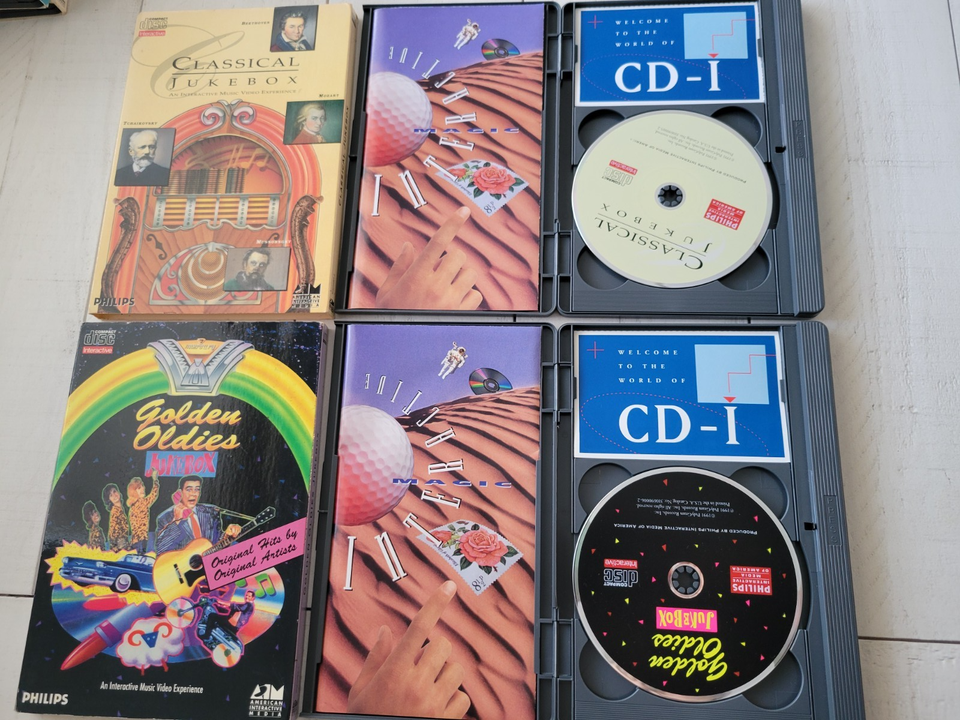 Lot of 13 CD-I Games -TETRIS, Palm Springs Open, Power Hitter, More ...