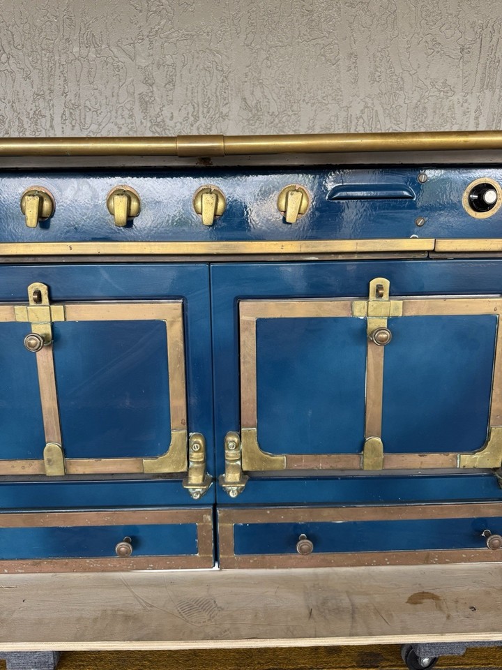 La Cornue Chateau 150 60" blue Dual Fuel Range W/ Rotisserie | eBay