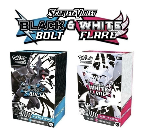 Pokemon Center Preorder Black Bolt and White Flare Booster Bundle Set ...