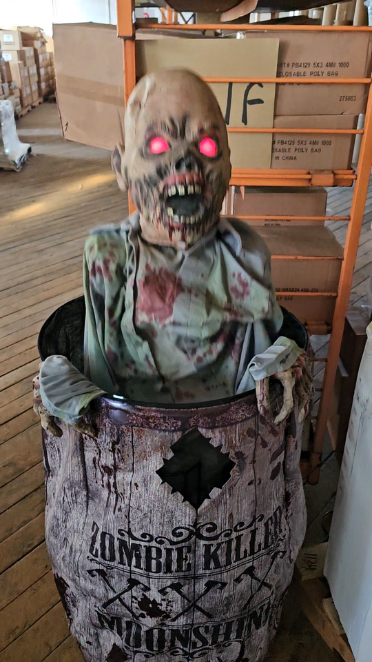 Zombie killer moonshine animated Halloween prop retired rare life size ...