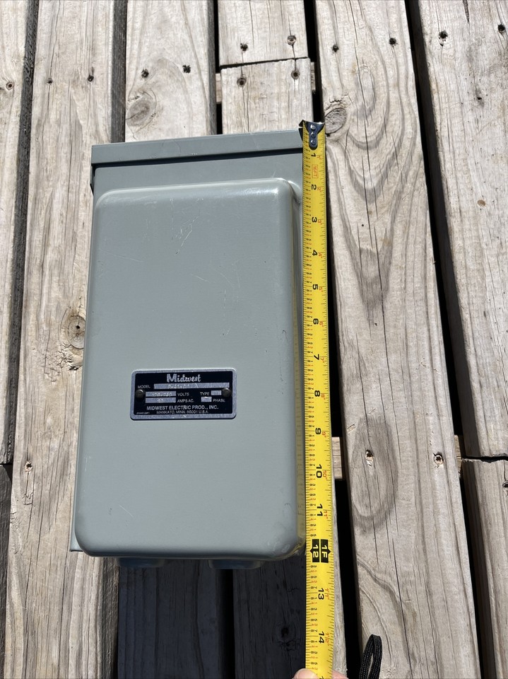 Midwest P-41-C RV/EV 70 amp Connection Box 30/20 amp Breakers New Old ...