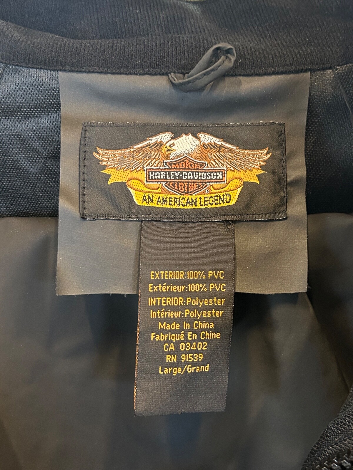 Harley Davidson Motorcycle PVC Rain Jacket And Bib Ov… - Gem