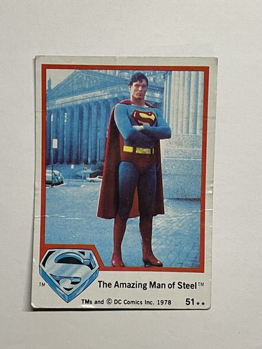 1978 DC Comics Superman Cards: #51 The Amazing Man of Steel | eBay