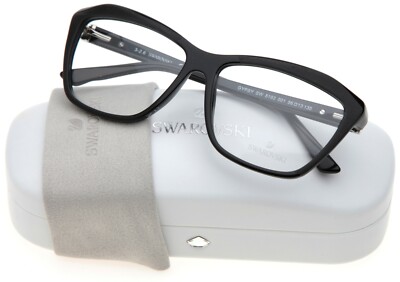 NEW SWAROVSKI GYPSY SW 5193 001 SHINY BLACK EYEGLASSES GLASSES 56-13 ...