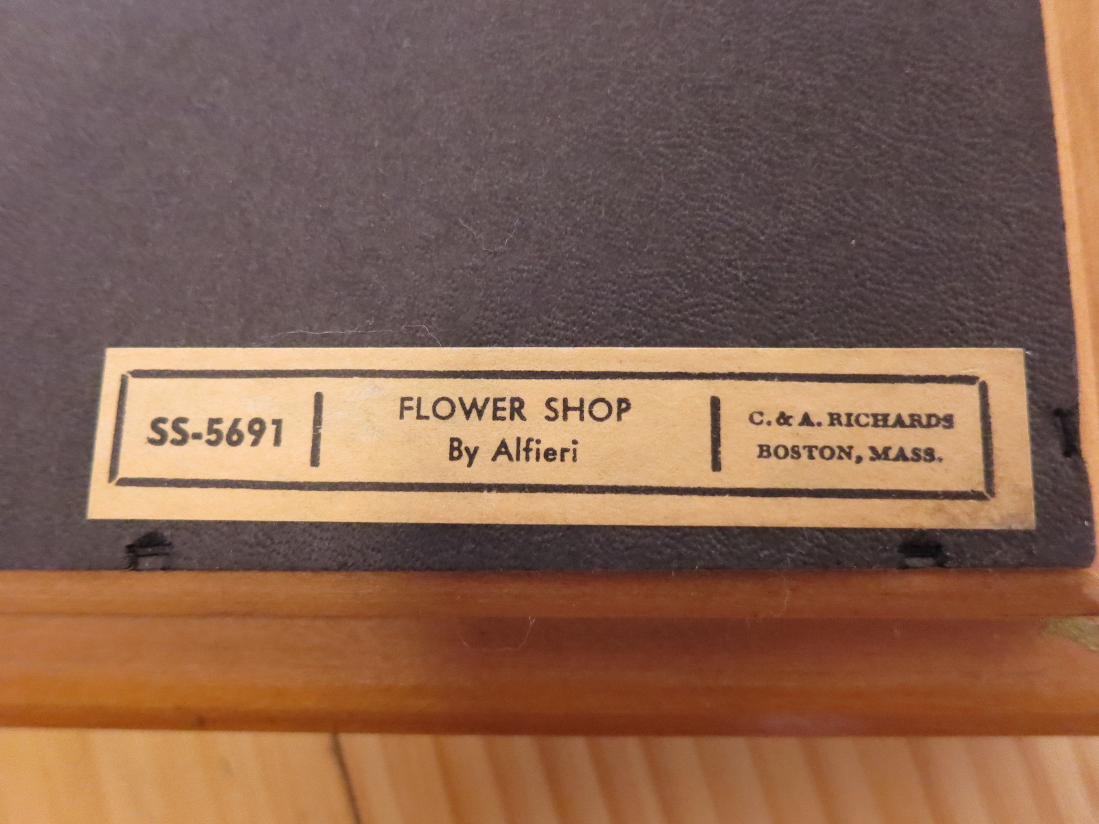 Antique Vintage Philip Alfieri NYC Print Street Scene FLOWER SHOP SS ...