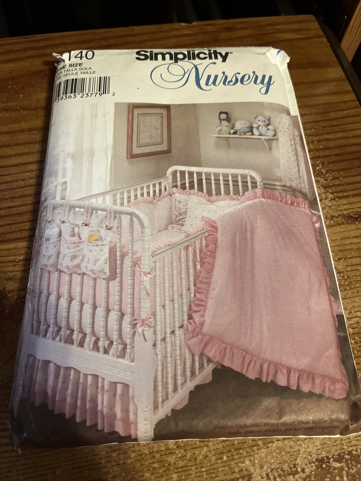 Simplicity 9140 Nursery Accessories Quilt Dust Ruffle Sheet Sewing ...