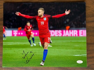 England Jamie Vardy Autographed Signed 11x14 Photo JSA COA #1 | eBay