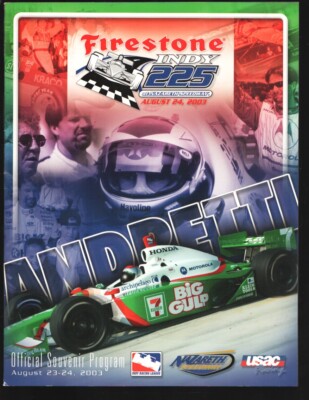 Sports Pub: Nazareth Speedway USAC-IRL Indy Car Race Program 8/24/2003 ...