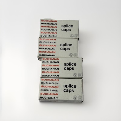 LOT OF 400 Buchanan Cat No 2008S Splice Caps Aluminum 4-100 Ct Boxes ...